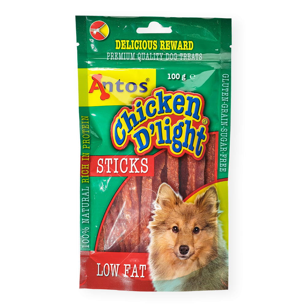 Chicken D'light Sticks 100 gr - Antos